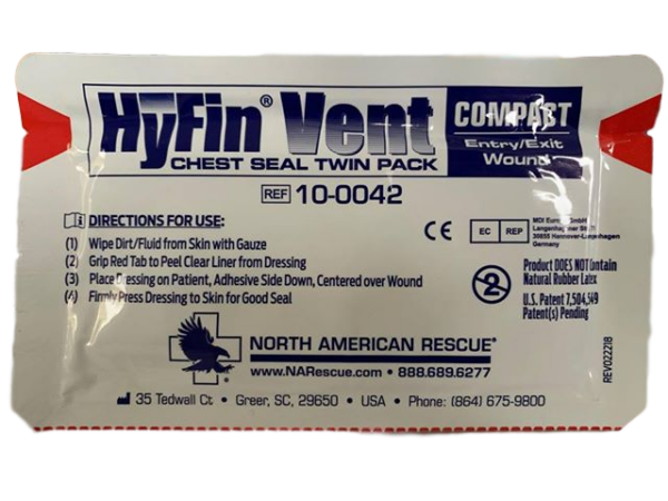 HyFin® Compact Chest Seal (Twin Pack) - PracMed NZ